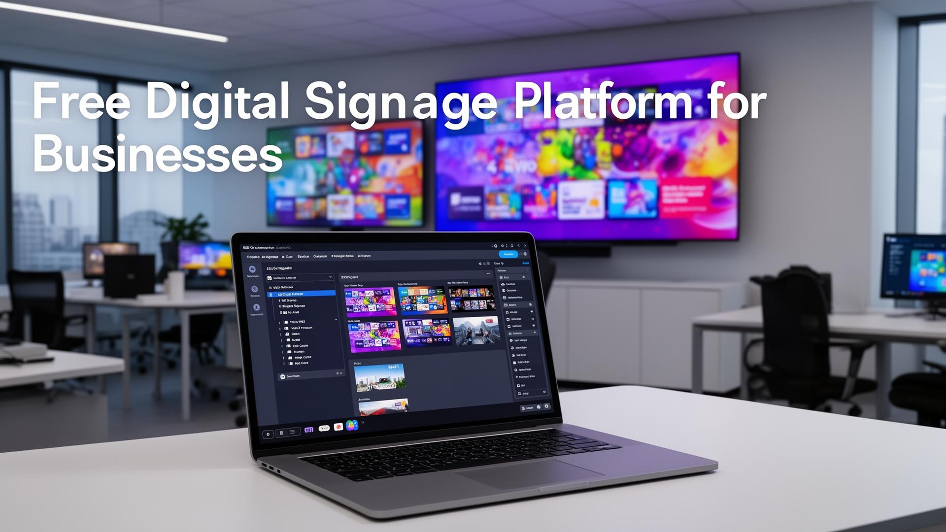 Free Digital Signage Software | PosterBooking - Easy TV Display Management